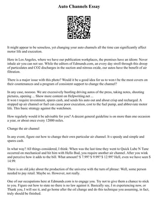 Reflection Essay Harvard Outline Template | PDF