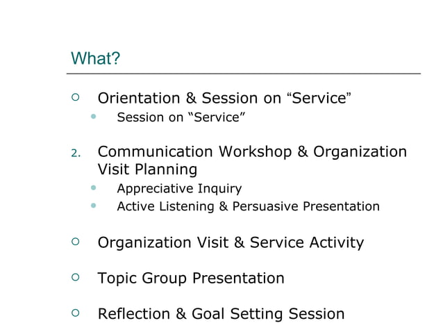 Reflection & Goal Setting Session | PPT