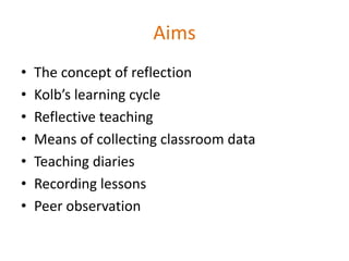 Basics of Reflective Teaching | PDF