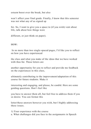 Reflection Letter and Self-Evaluation Points 50 (Reflecti.docx