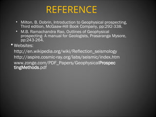 REFLECTION METHOD OF SEISMIC PROSPECTING.ppt