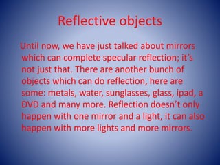 Reflection of light | PPTX