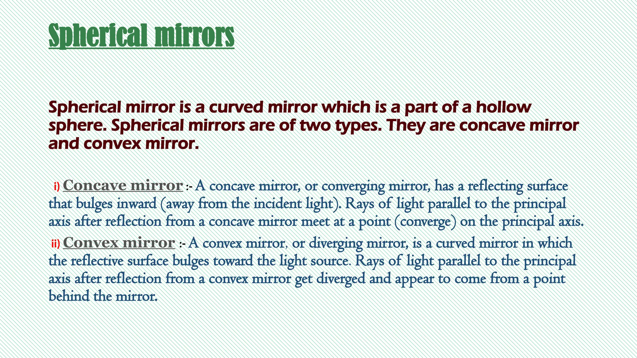 reflection of light POWERPOINT PRESENTATION | PPTX