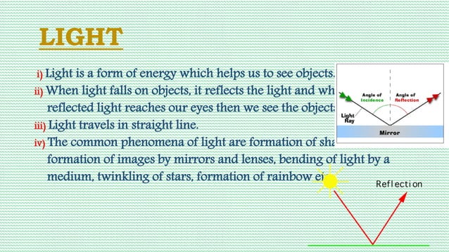 Reflection of light | PPTX | Physics | Science
