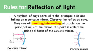 Reflection of light .pptx class 10 reflection and refraction | PPTX