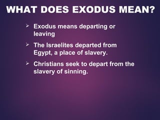 A Guide For the Perplexed: Exodus | PPT