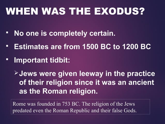 A Guide For the Perplexed: Exodus | PPT