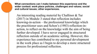 Reflection on module 3 | PPT