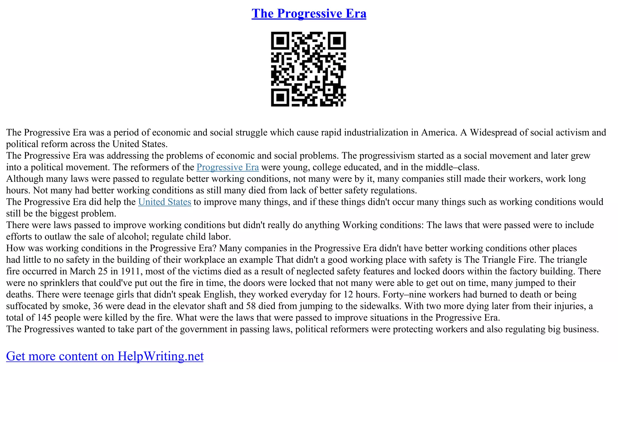 Reflection On Progressivism | PDF