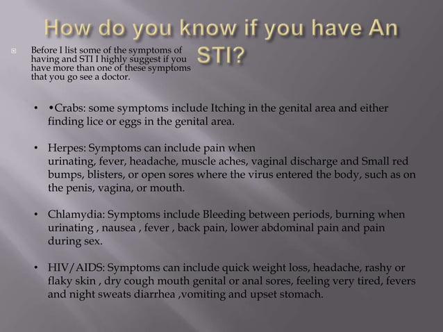 Reflection on sti’s | PPTX | Sexual Conditions | Sexual Health
