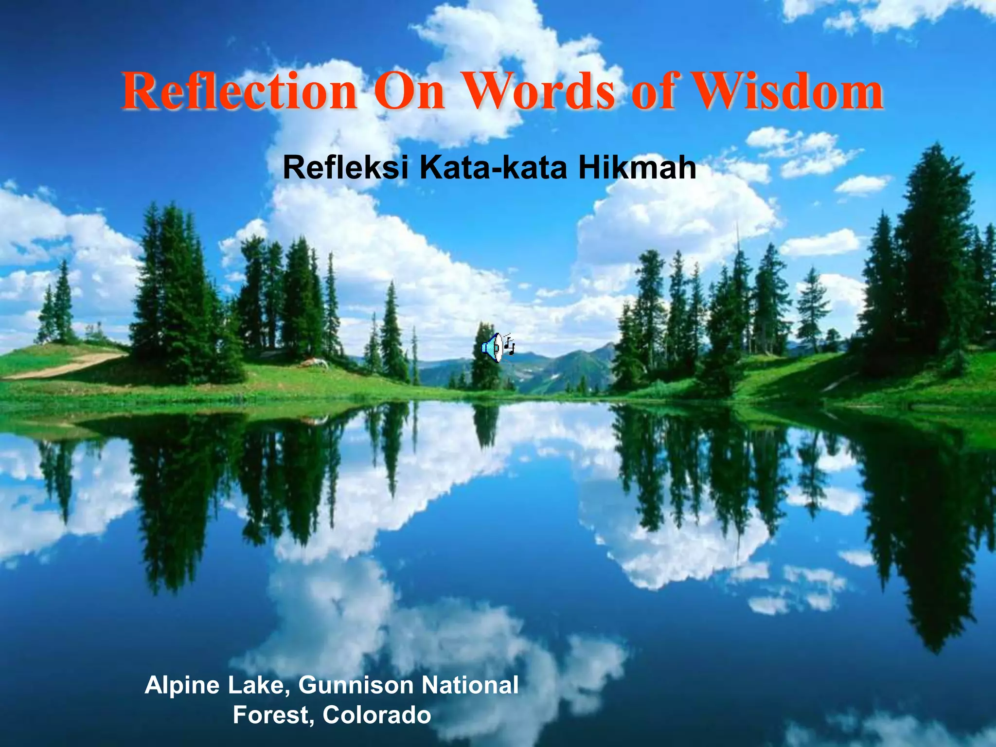 Reflection on Words of Wisdom (Eng. & Malay).ppt