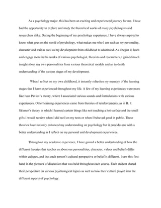 Reflection Paper. | DOC