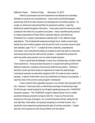 Reflection paper c page | PDF