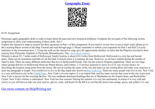 Reflection Paper On Geography | PPT