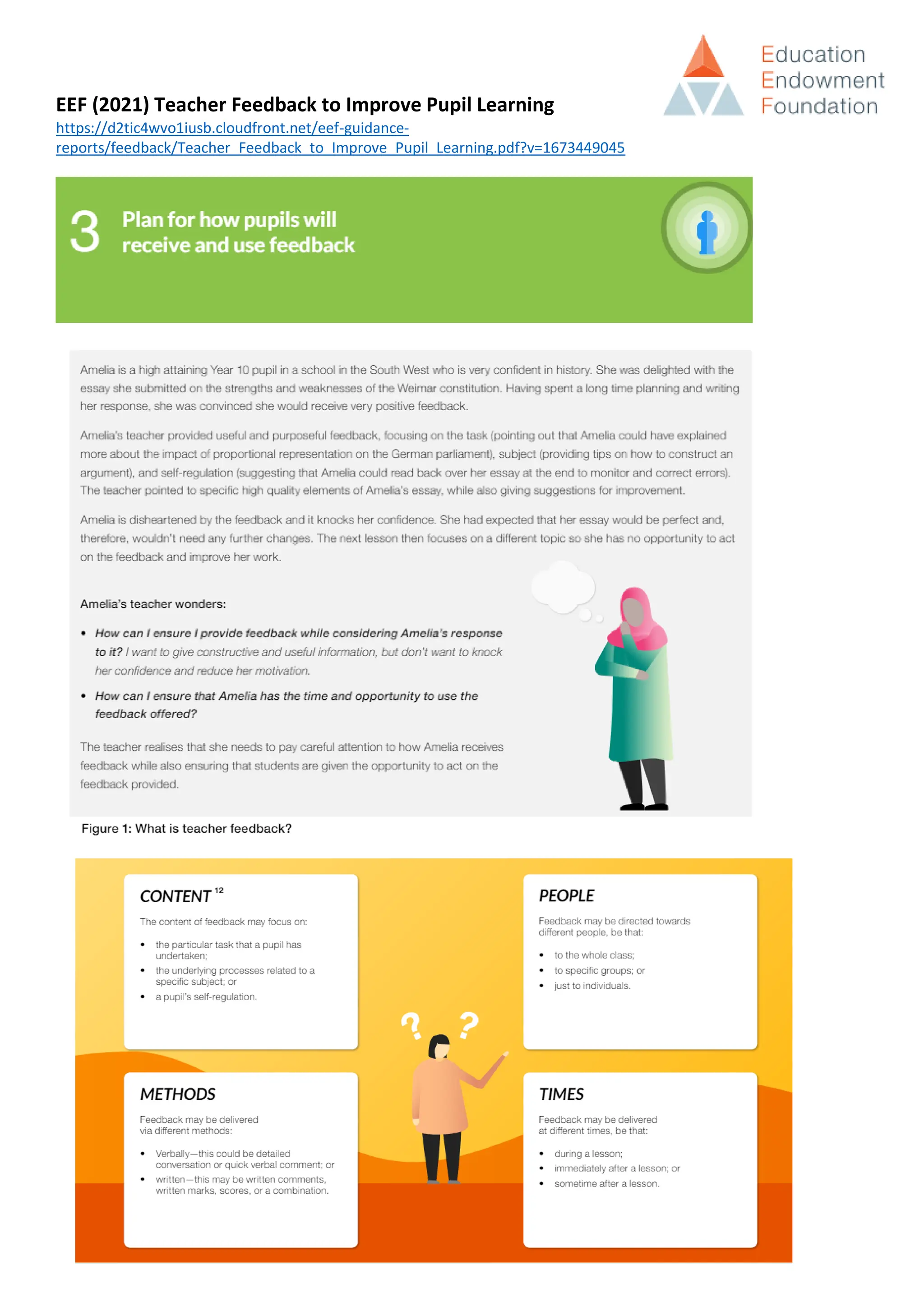 Reflection in the classroom - a set of skills to help teachers | PDF