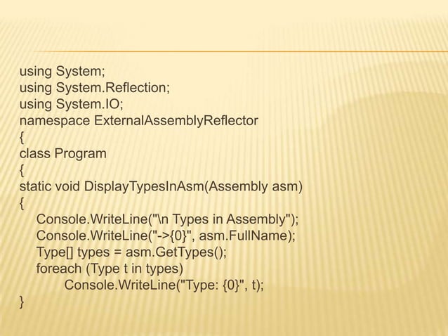 Reflection power pointpresentation ppt | PPTX | Programming Languages ...