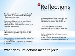 GCSE ESA 2019_Reflection | PPTX