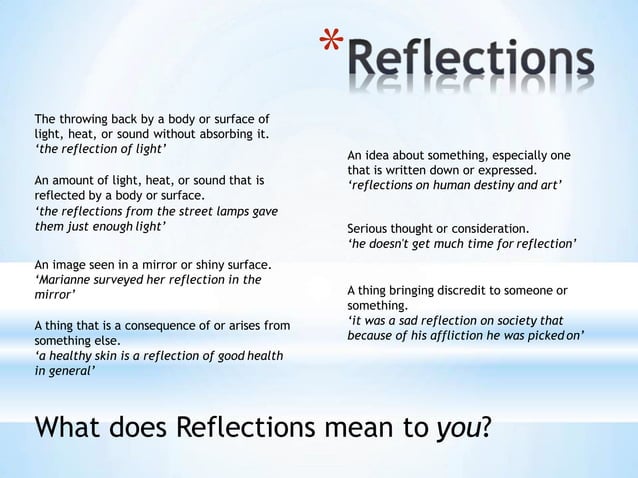 GCSE ESA 2019_Reflection | PPTX