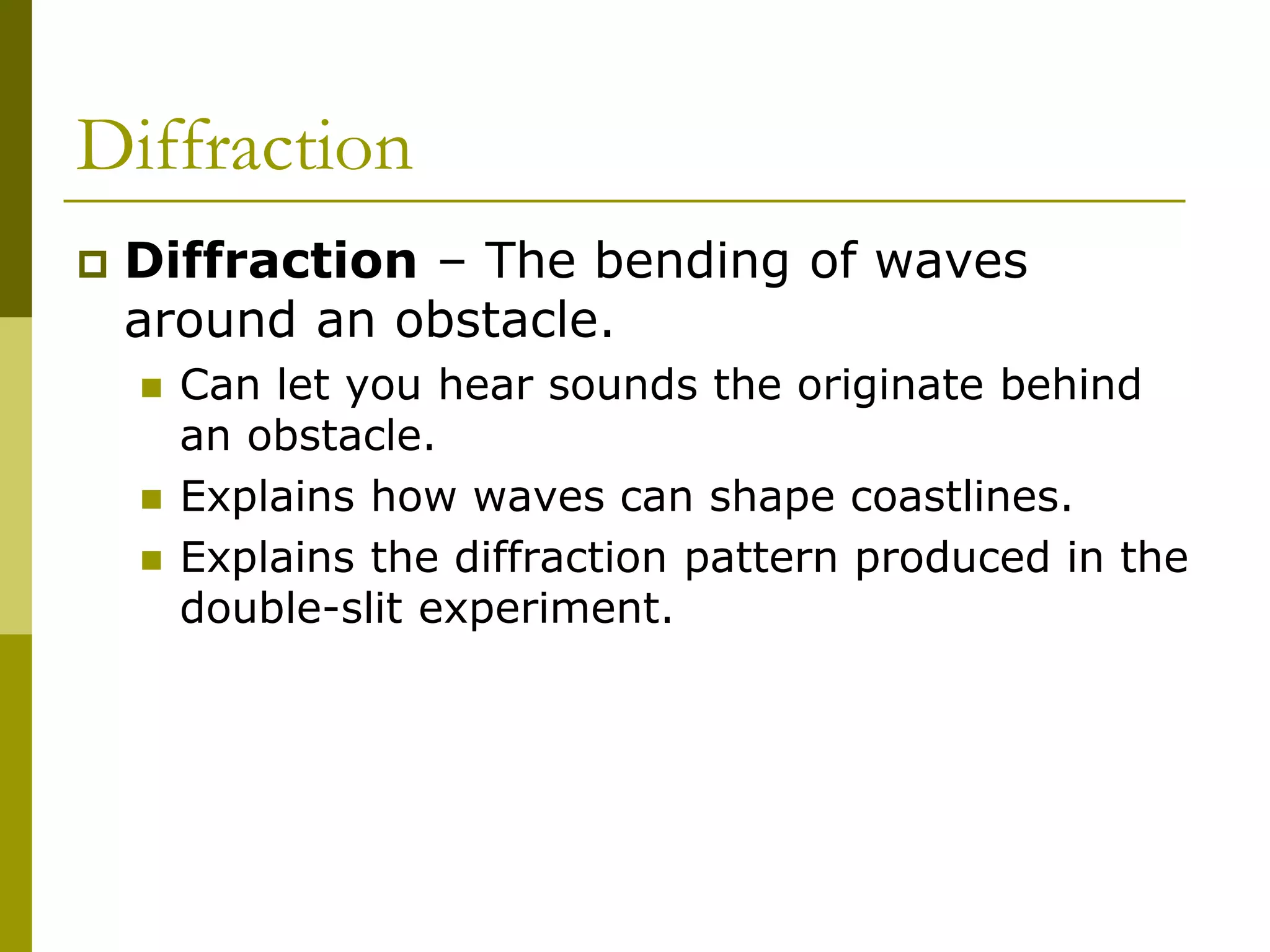 Reflection Refraction And Diffraction Ppt