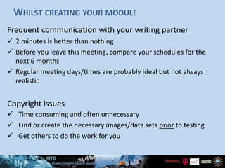 Reflections from Becca - Intro level modules | PPT
