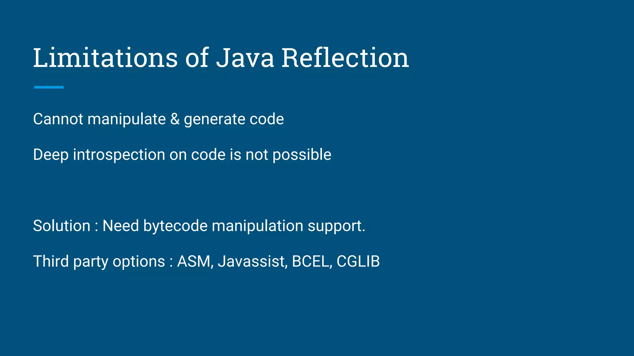 Reflections the most important feature in java | PPT