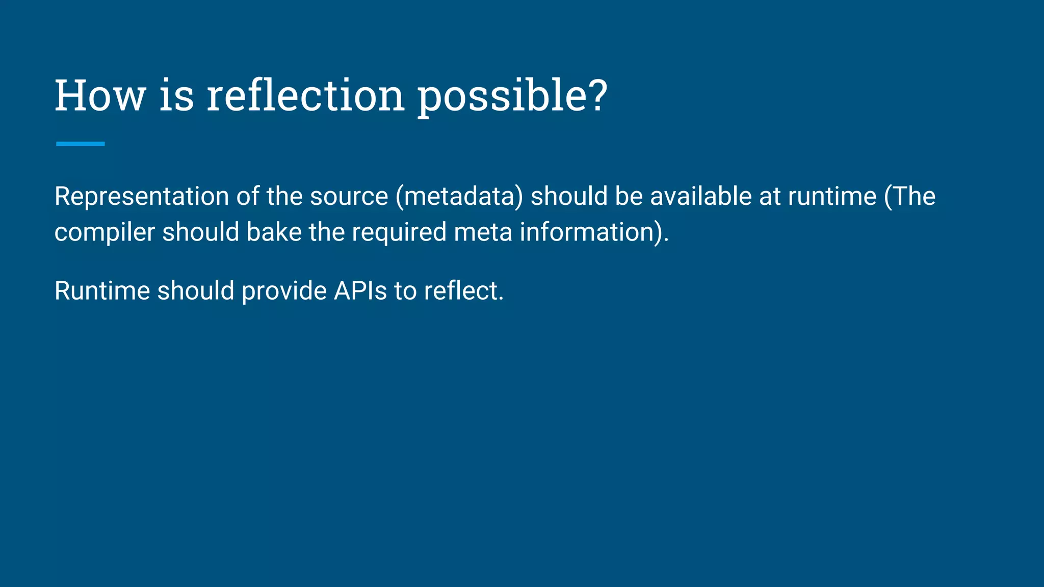 Reflections the most important feature in java | PPT