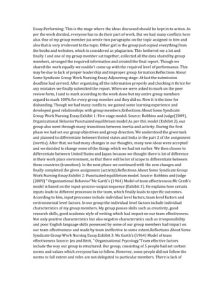 Reflections About Some Syndicate Group Work Nursing.docx