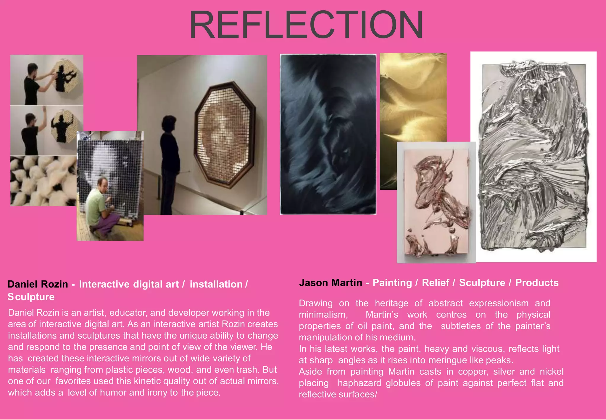 GCSE ESA_Reflection Artists | PPTX