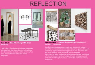 GCSE ESA_Reflection Artists | PPTX | Arts and Crafts | Hobbies & Interests