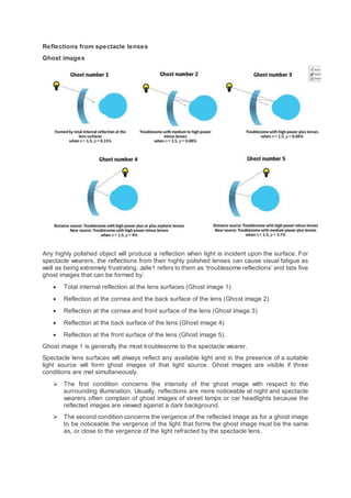 Reflections from spectacle lenses | DOCX