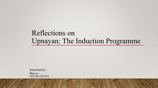 Induction Program Reflections | PPT