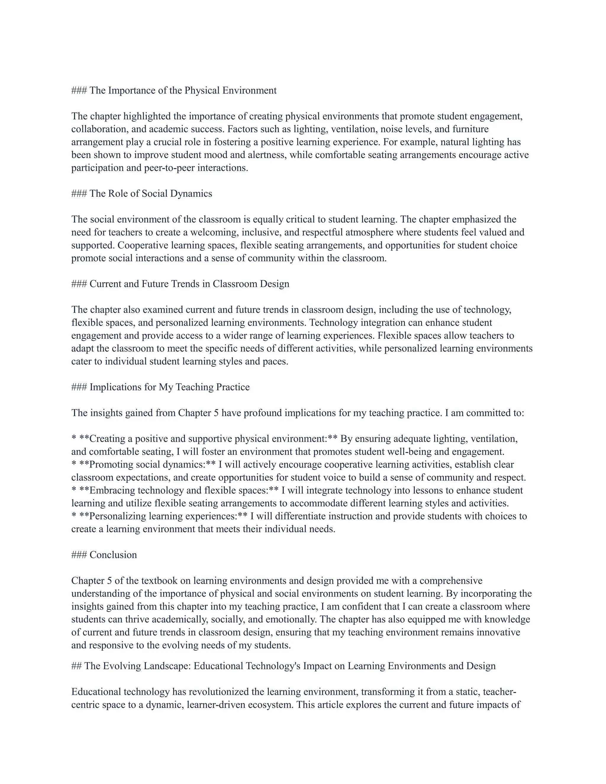 Reflections on Educational Technology topics under Dr. Hannah.docx