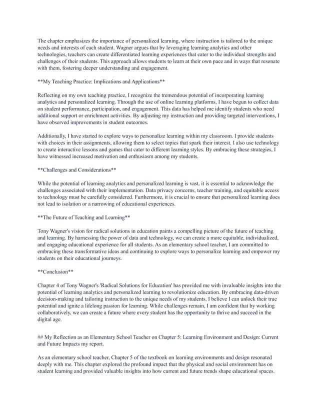 Reflections on Educational Technology topics under Dr. Hannah.docx