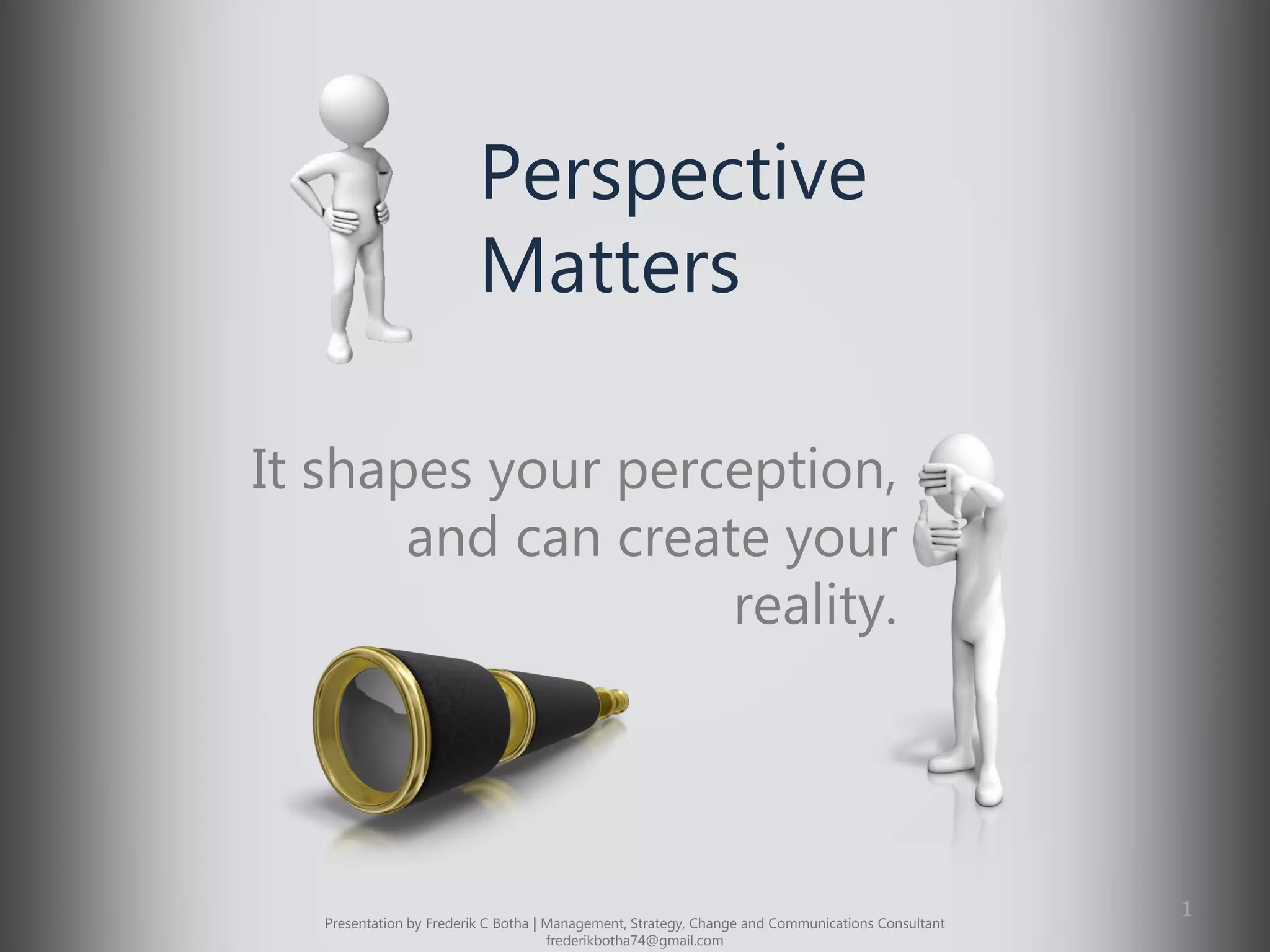 Reflections on Perspective & Perceptions: Change your Perspective! | PDF