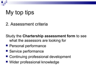 Reflections on the CILIP Chartership process | PPT | Free Download