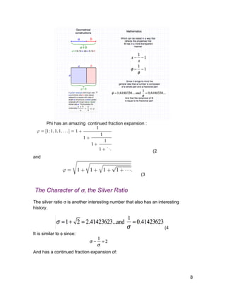 Reflections on the Gold, Silver and Metallic Ratios | PDF