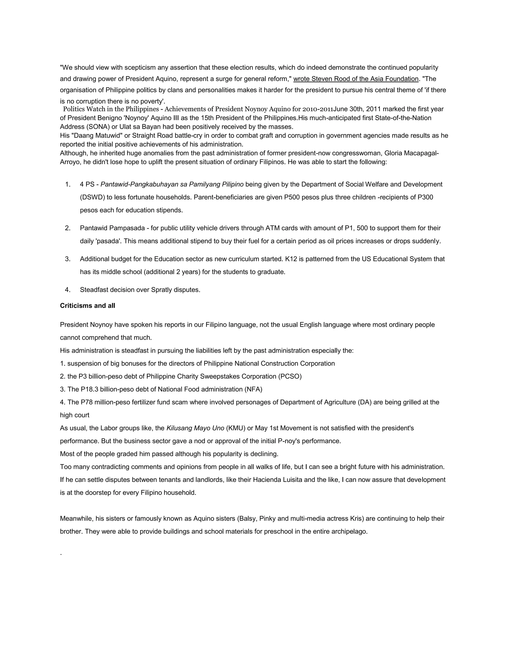 Reflections on the sona 2013 | DOCX