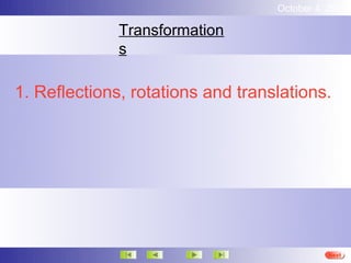 Reflections rotations translations | PPT