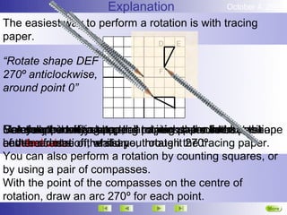 Reflections rotations translations | PPT