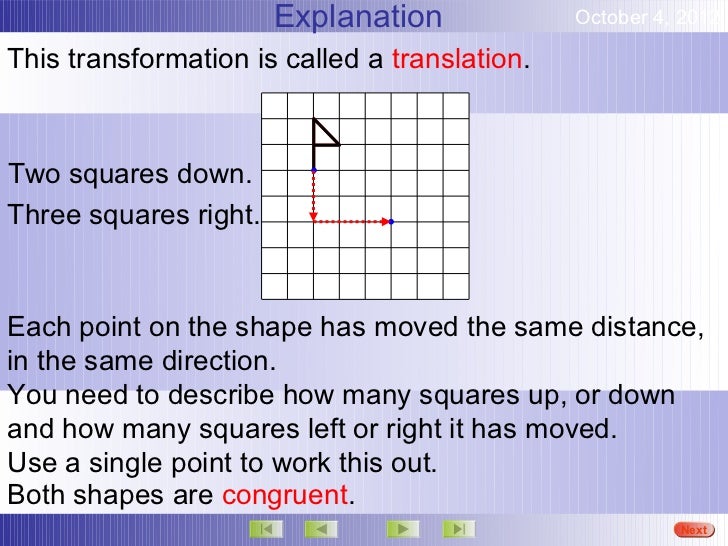 Reflections rotations translations
