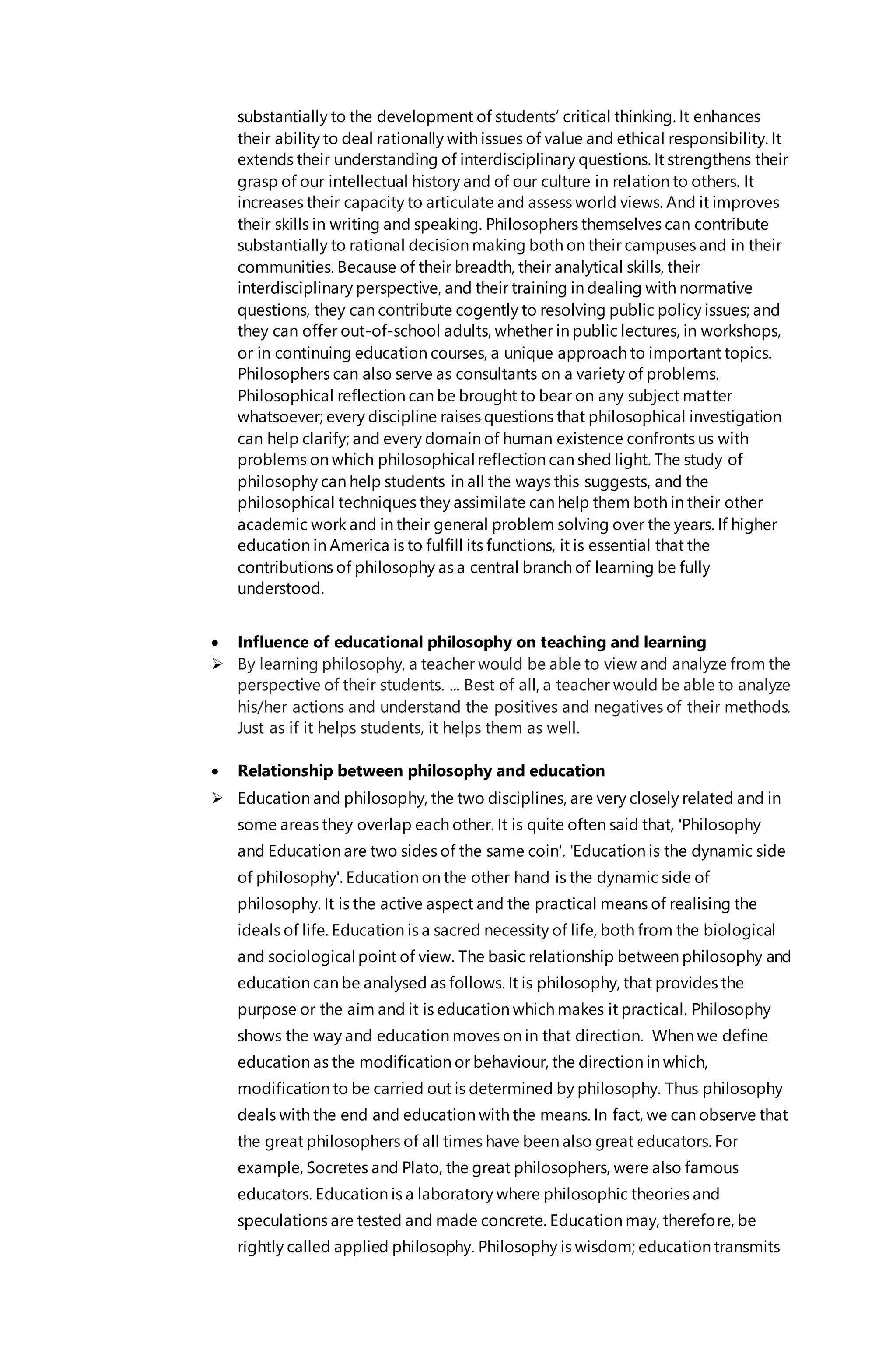 Reflection summary of the course outline | DOCX