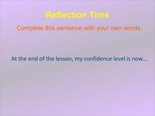 Plenary Activity Reflection Time | PPT