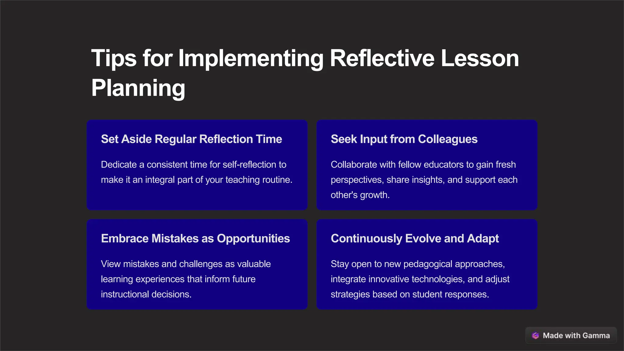 Reflective-Lesson-Planning report in.pptx