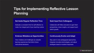 Reflective-Lesson-Planning report in.pptx