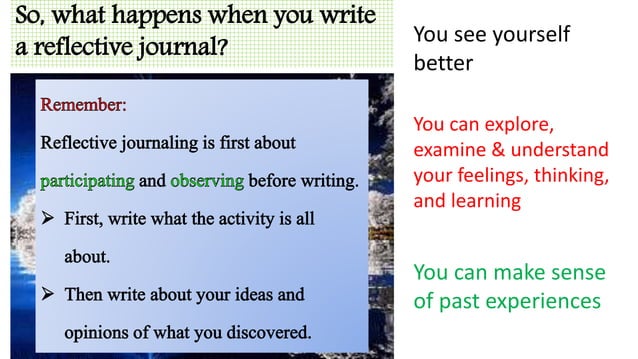 Reflective Journal | PPTX