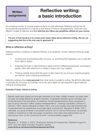 Reflective writing---a-basic-introduction | PDF