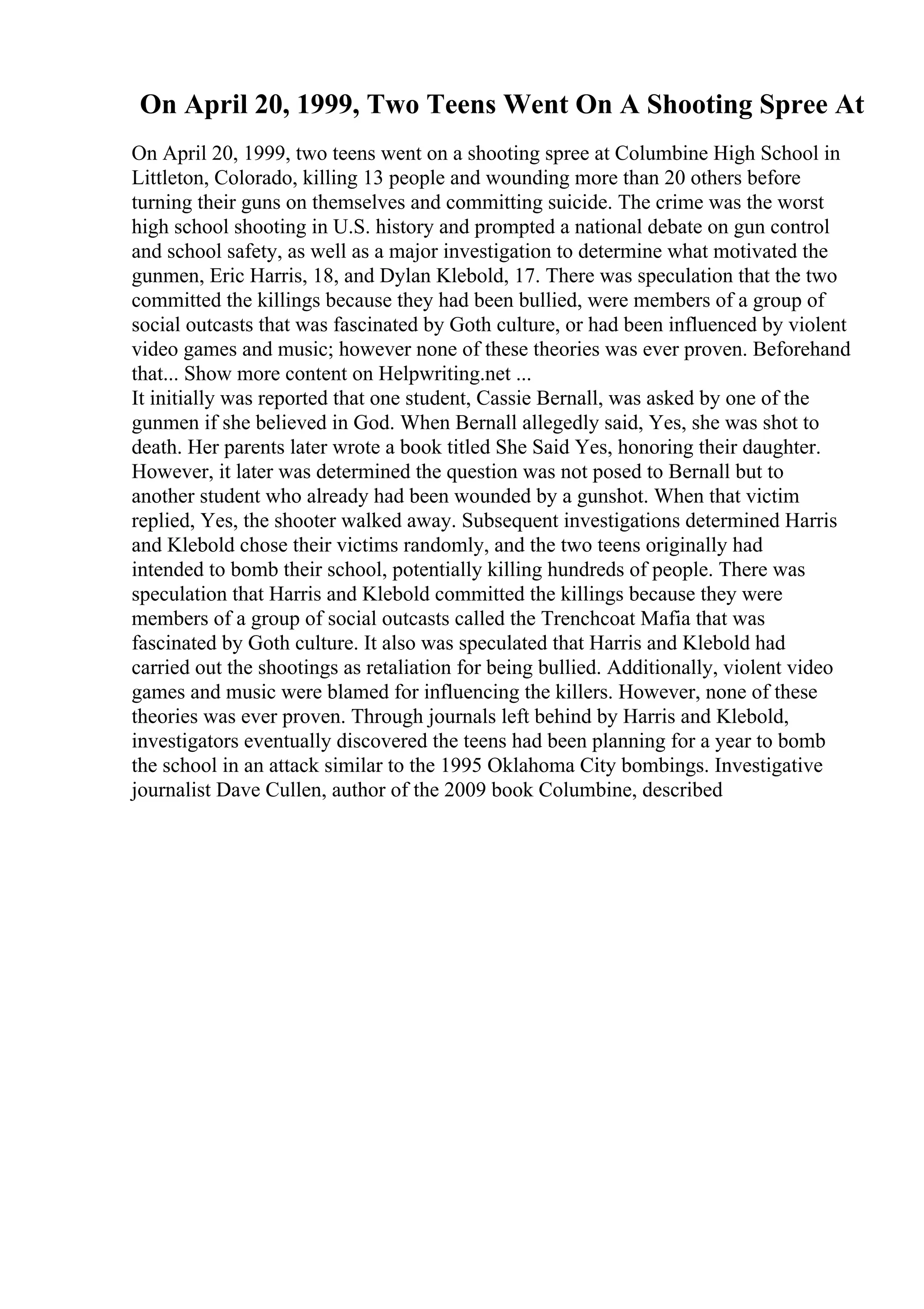 Reflective Analysis Essay | PDF