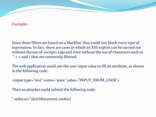 Reflective and Stored XSS- Cross Site Scripting | PPTX