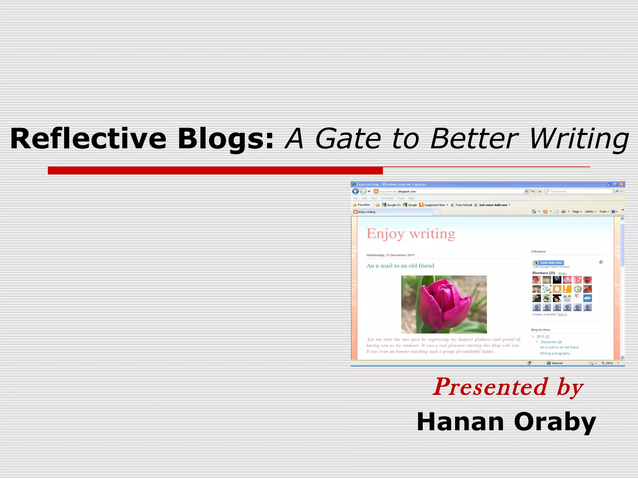 Reflective blogs latest (1) | PPT