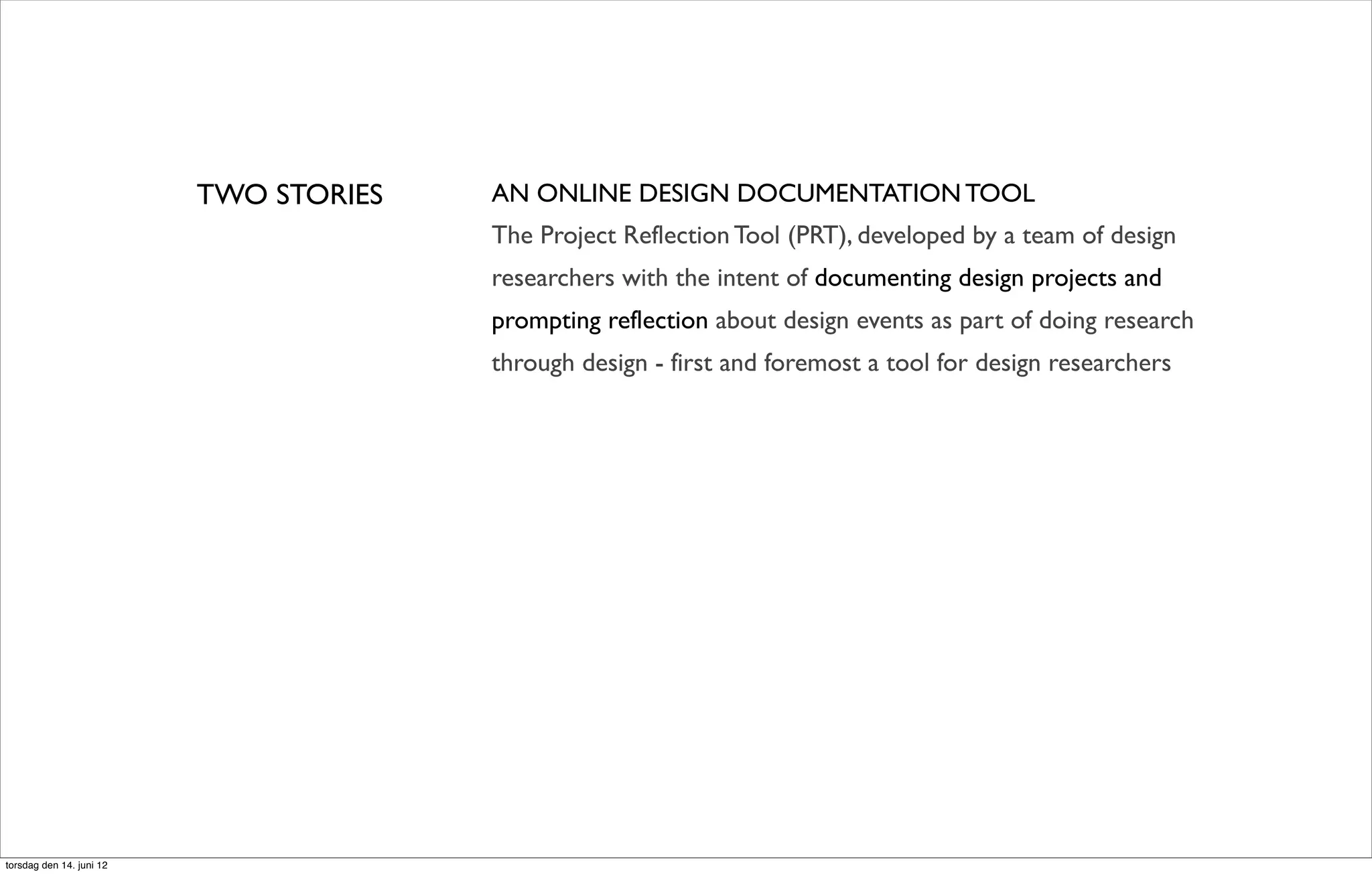 Reflective design documentation | PDF
